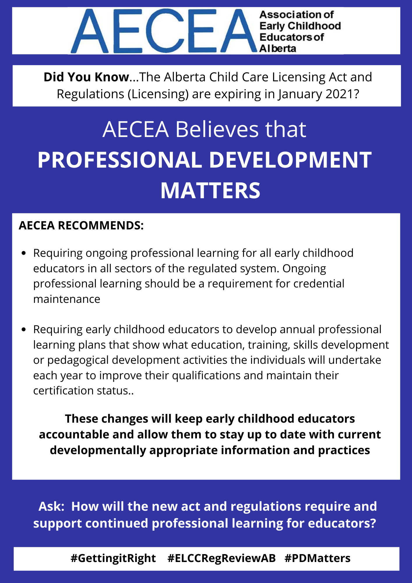 Professional Development Matters | AECEA